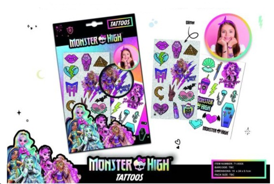 Monster High Tattoos – H2B TOYS Limited